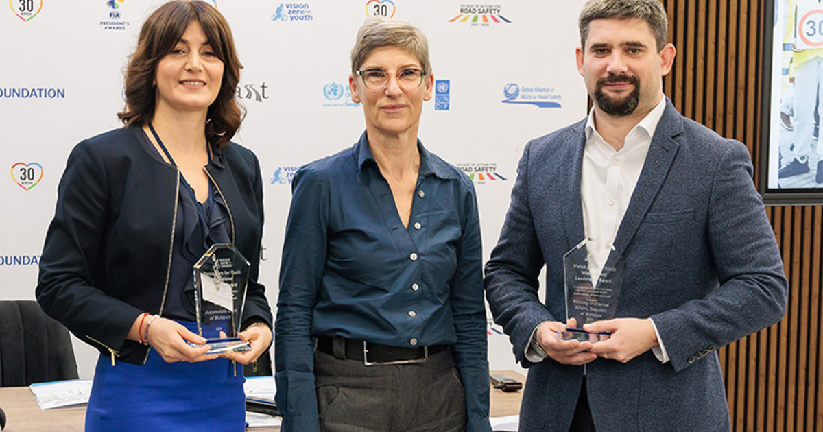 Moldova Receives 2024 Vision Zero for Youth International Leadership Award
